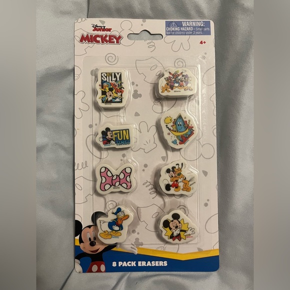 Disney | Other | Disney Junior Mickey Mouse 8 Pack Erasers | Poshmark